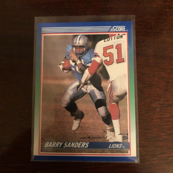 Accessories | Barry Sanders 199 Nfl Score Card | Poshmark